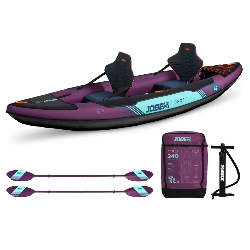 Kayak Croft Jobe gonflable Sunset Purple | Kayak gonflable loisir ...