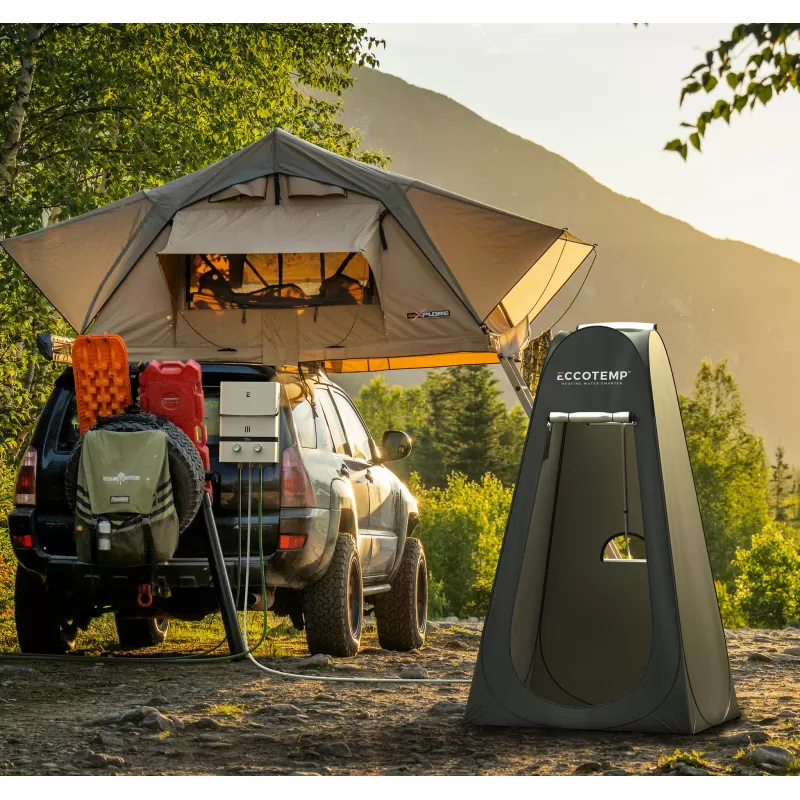 EccoTent EccoTemp | Cabine de douche nomade pour chauffe-eau portable ...