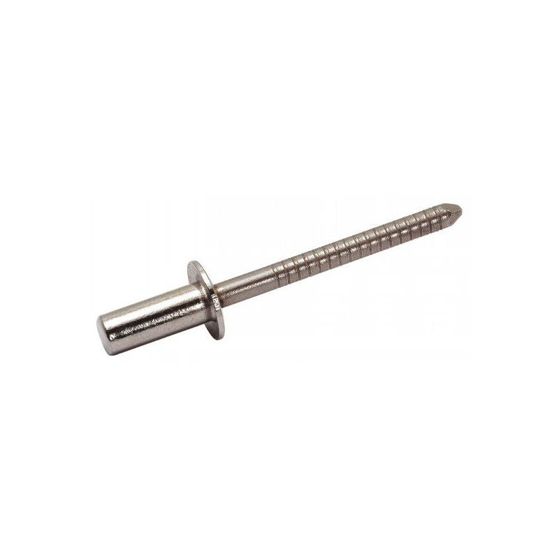 Rivet tête plate 4 mm Marinox alu/acier | Rivet pop aluminium et acier ...
