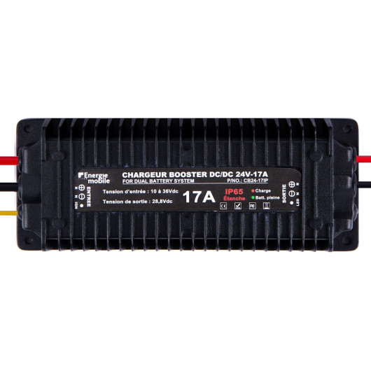 Chargeur Booster DC-DC 24V 17A étanche – ENERGIE MOBILE