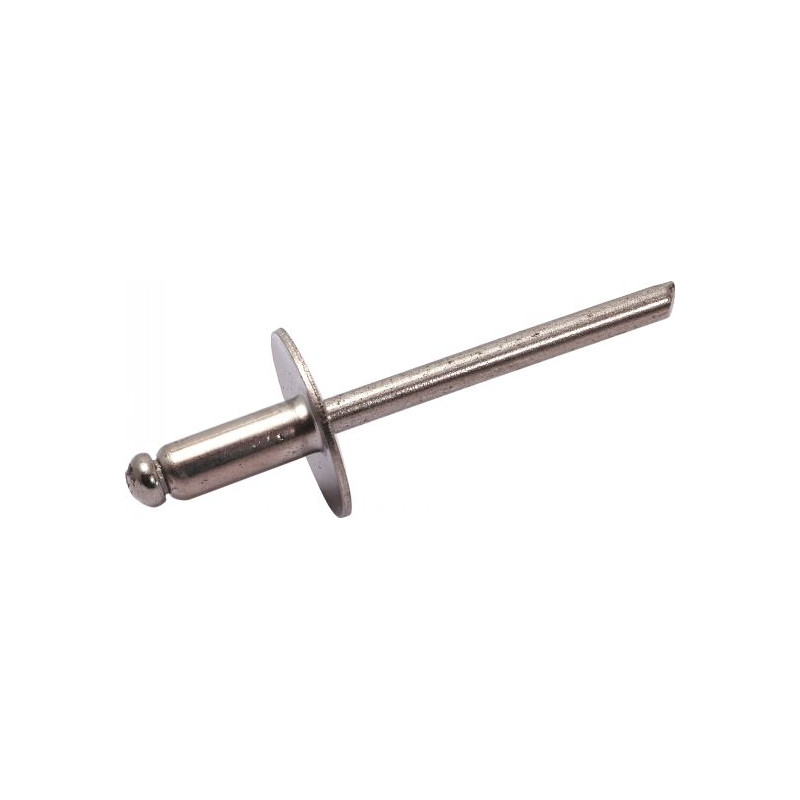 Rivet tête plate large 4 mm Marinox alu/acier | Rivet pop aluminium et ...