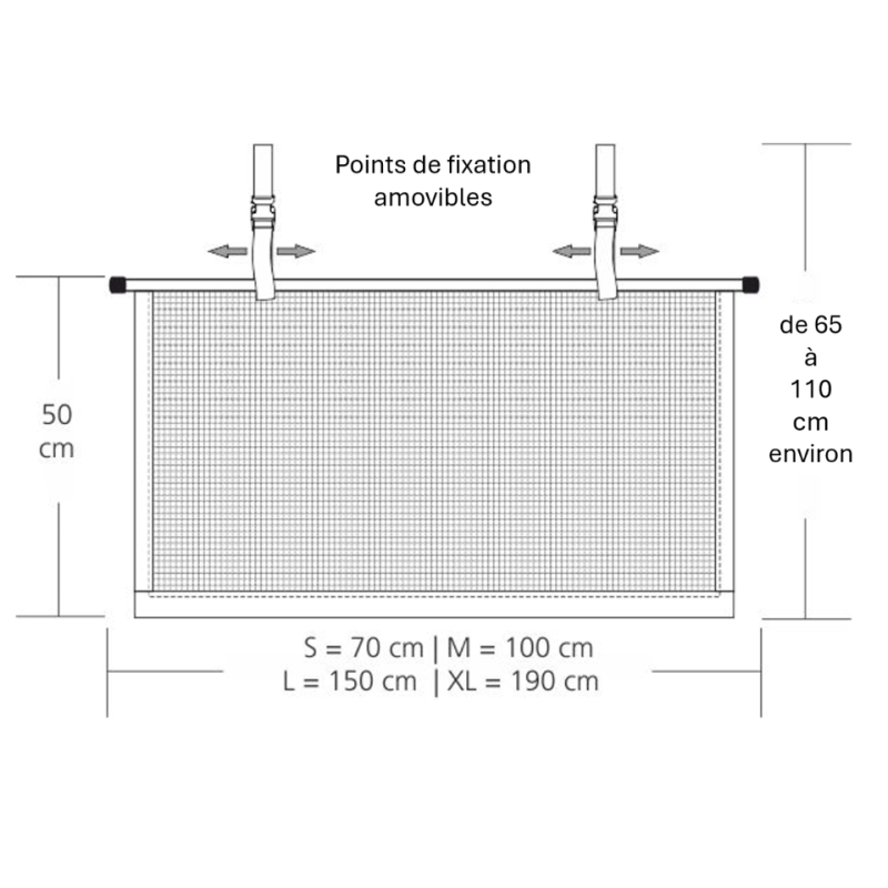 Filet de sécurité lit enfant camping-car bateau Sliiper | Protection ...