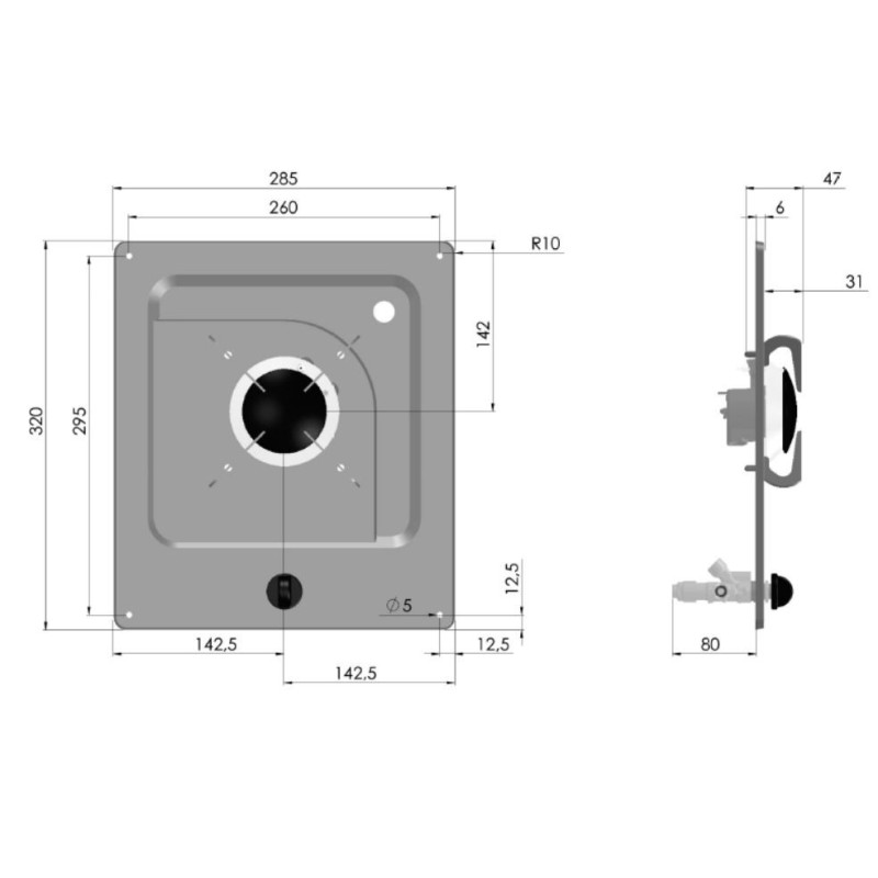 Plaque de cuisson reconditionnée 1 feu PC1320 CAN - réchaud gaz 1 feu ...