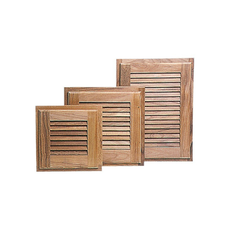 Porte à persienne en teck Arc Marine | ventilation pour bateau, van ou ...