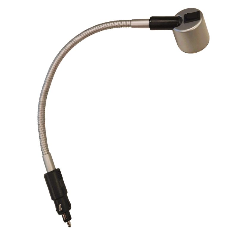Lampe Led liseuse flexible prise allume cigare 12V camping-car, bateau ...