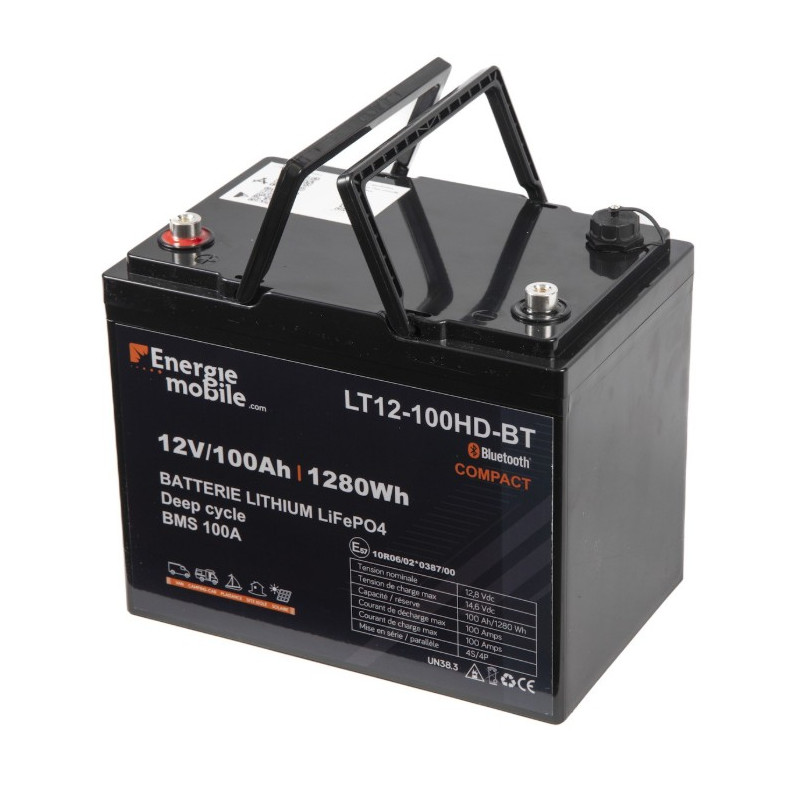 Batterie lithium LT 12-100 HD-BT LifePo4 Energie Mobile - H2R Equipements