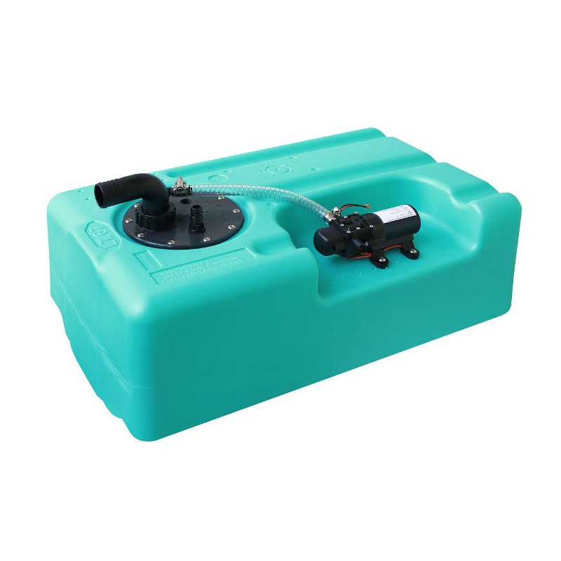 Réservoir de 77 L CAN-SB avec pompe 12V | Kit eau potable pour bateau ...