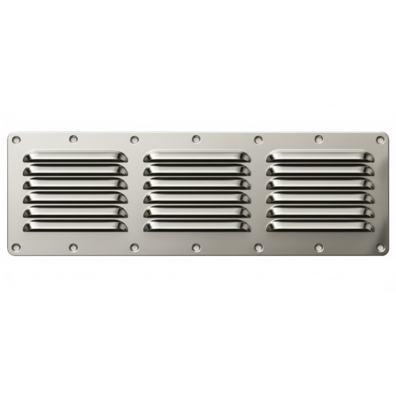 Grille de ventilation inox 340 x 116 mm VASP – SEAWORLD