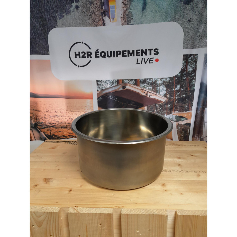 Evier rond reconditionné inox CAN - évier de cuisine à encastrer pour ...