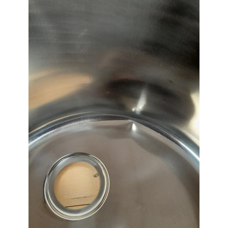 Evier rond reconditionné inox CAN - évier de cuisine à encastrer pour ...