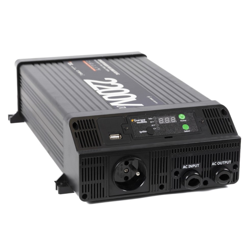 Convertisseur sinusoïdal DC/AC PS-RT 2200 VA – 12/230 V avec relais ...