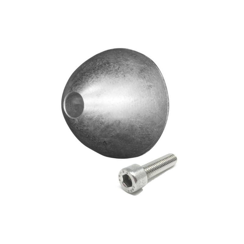 Anode Ogive Zinc pour hélice Flexofold 2/3/4 pales - avec Vis