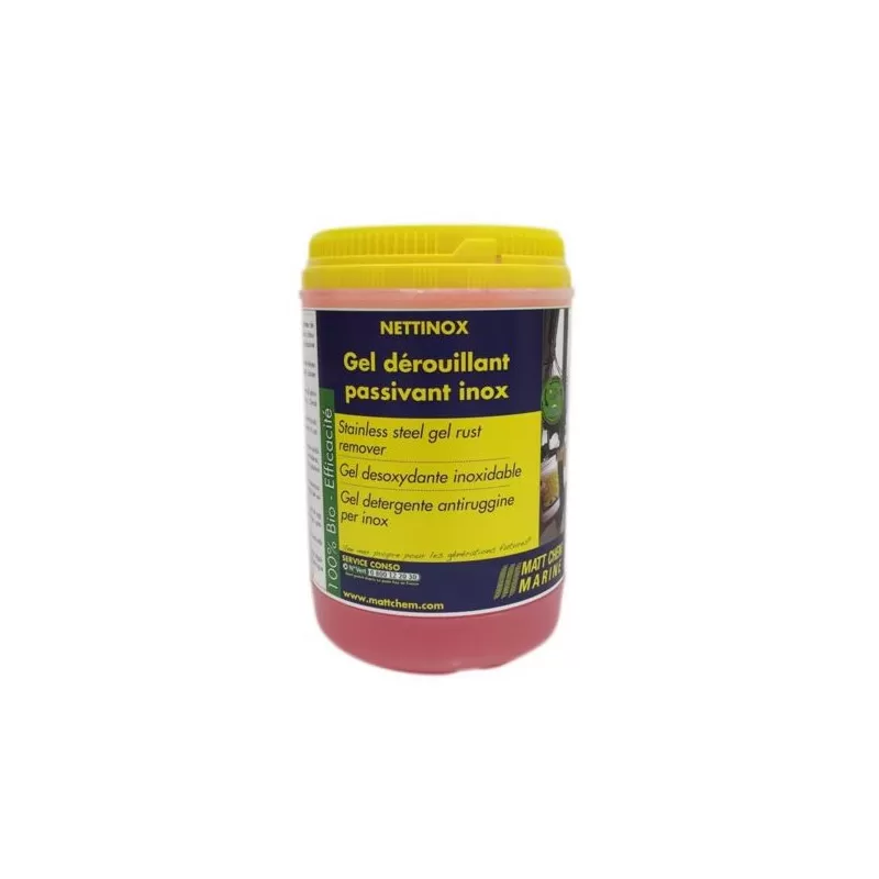 Nettoyant inox bateau éliminateur trace de rouille MATT CHEM Nettinox ...