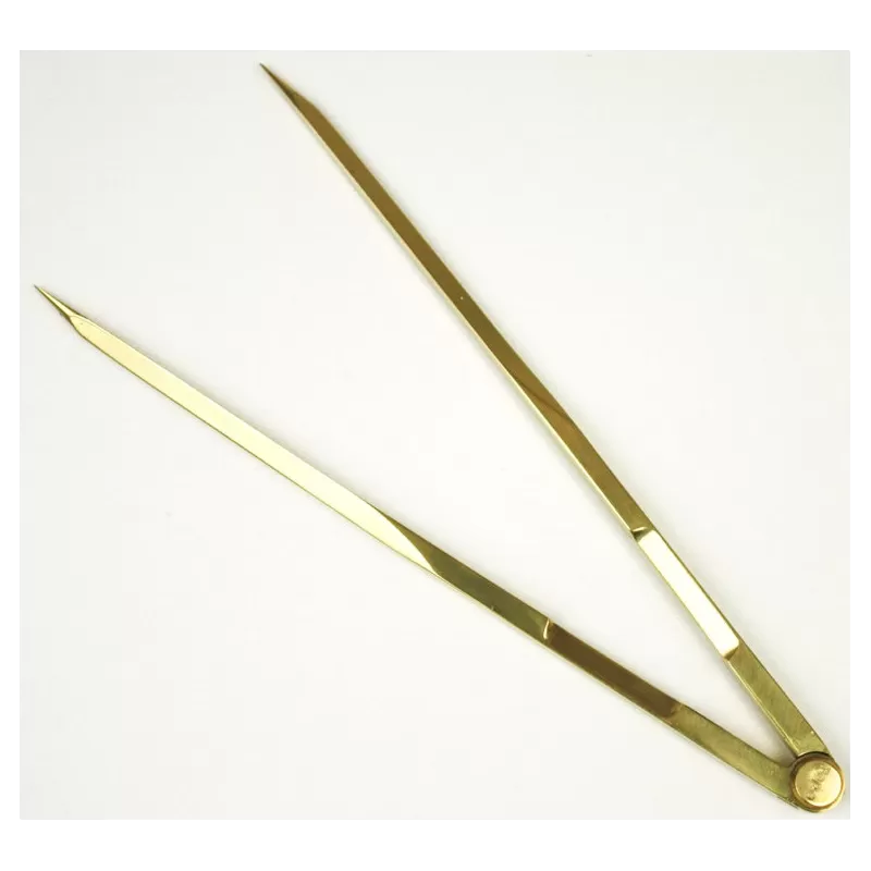 TOPOPLASTIC Compas pointes sèches laiton navigation.