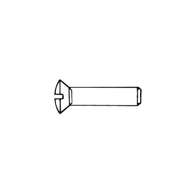 Vis inox A4 Marinox tête fraisée bombée fendue 6 mm pour bateau ou ...