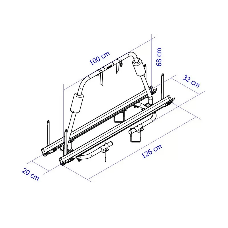 THULE Caravan Light porte-vélos pour timon de caravane