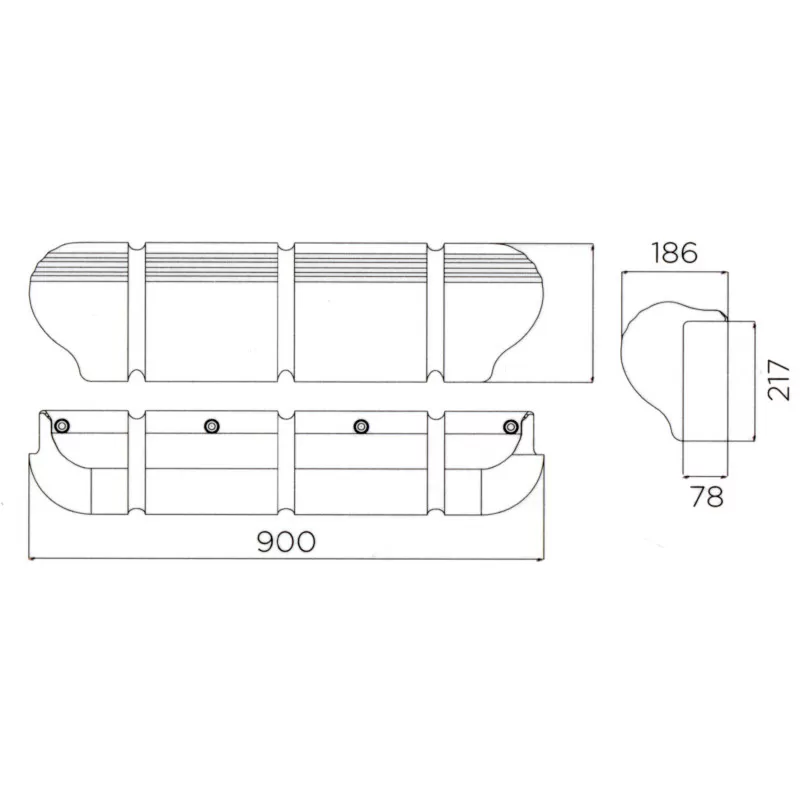 POLYFORM Défense/protection de ponton droite : accessoire pour bateau