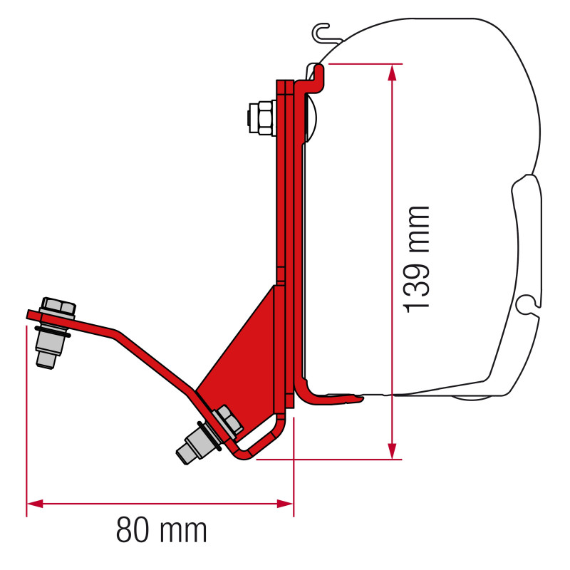 FIAMMA Kit Fiat Ducato / HymerCar et Pössl Lift Roof pour F45.