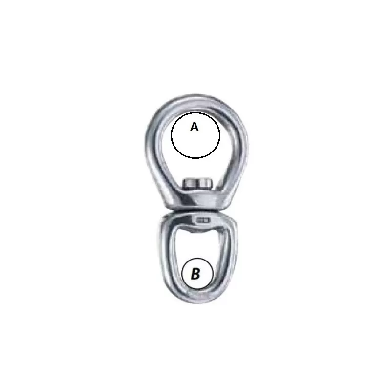 Emerillon double anneau HR WICHARD pour l'accastillage du bateau