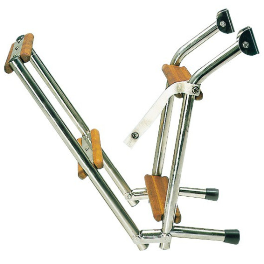 Echelle de bain Iroko Osculati | échelle repliable structure inox et ... Echelle de bain Iroko Osculati | échelle repliable structure inox et ...