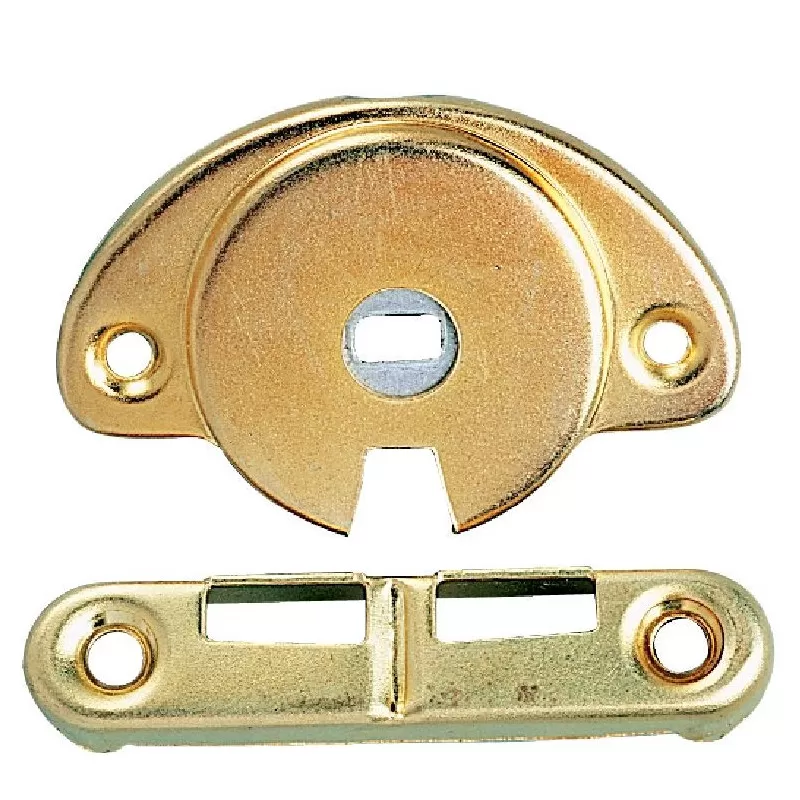 DECMO Ferrure acier 63x40x8mm pour meuble camping-car