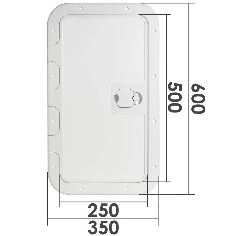Trappe d’inspection Osculati Splash-Proob blanche | Étanche IP67 ...