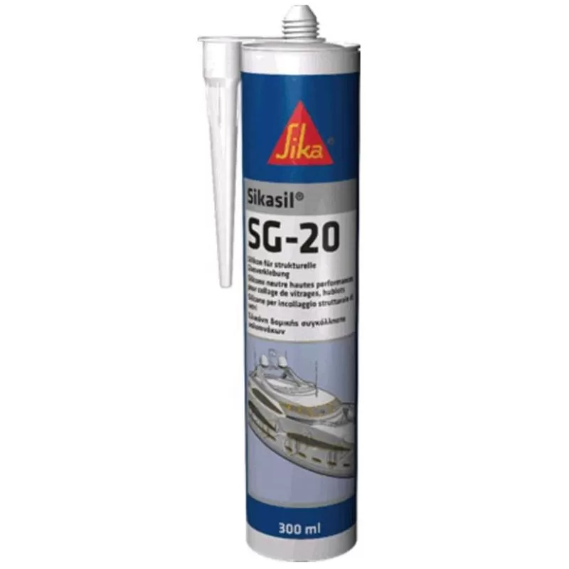 SIKA Sikasil SG-20 colle mastic UV pour hublot de bateau