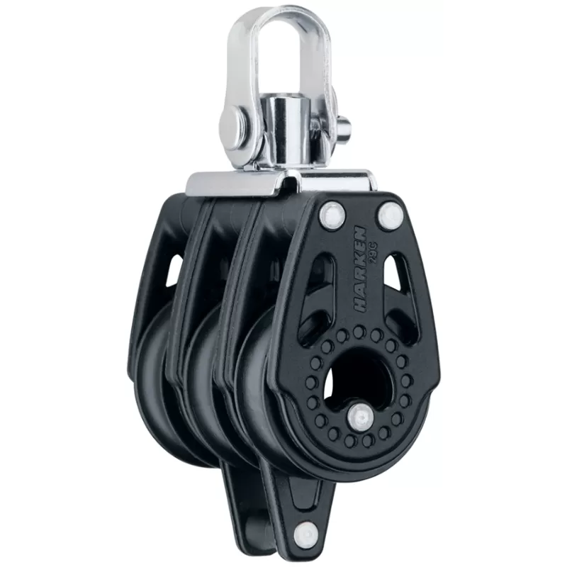 HARKEN Poulie triple/émerillon/ringot Carbo Air grand-voile bateau.