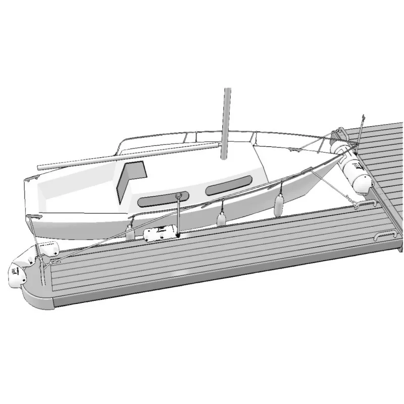 Bumper articulé PLASTIMO - Protection de ponton et coque pour bateau ...