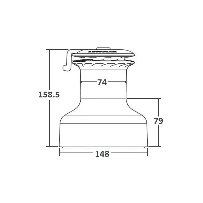 Winch LEWMAR 40 ST self tailing pour voilier, Accessoire & accastillage ...