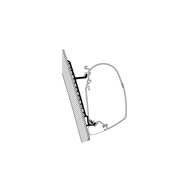 THULE Etrier fixation de store latéral Omnistor fourgon Ducato H3