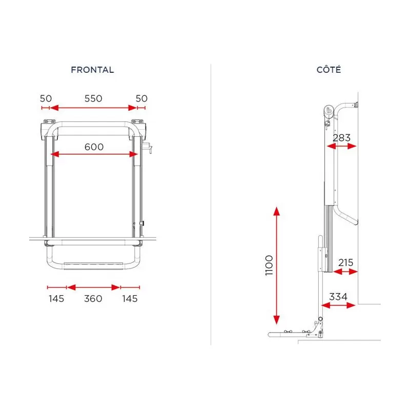 Bike Lift Short Rail BR-SYSTEMS - Porte-vélos électrique de camping-car