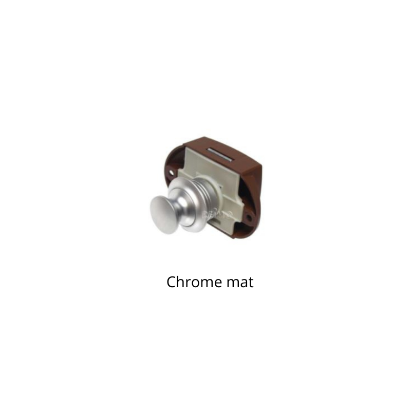 Serrure MPK Push Lock gris foncé | bouton poussoir MPK pour meuble ...