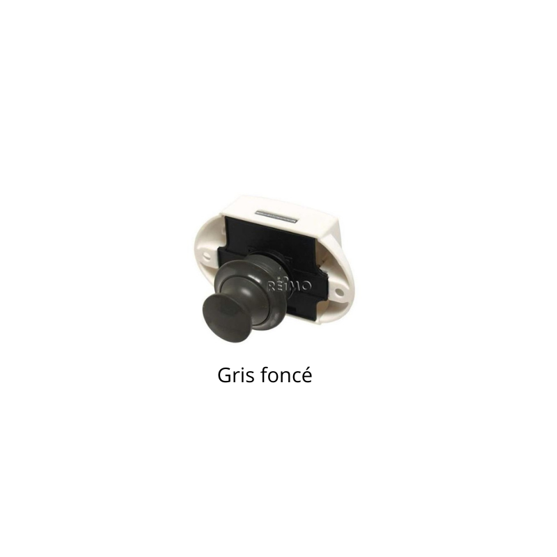 Serrure MPK Push Lock gris foncé | bouton poussoir MPK pour meuble ...