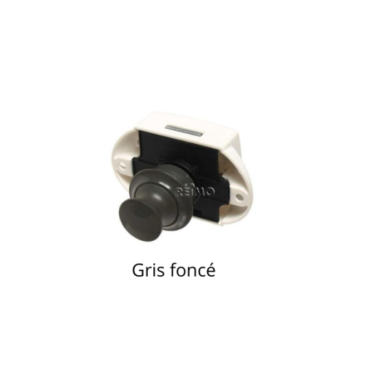 Serrure MPK Push Lock gris foncé | bouton poussoir MPK pour meuble ...
