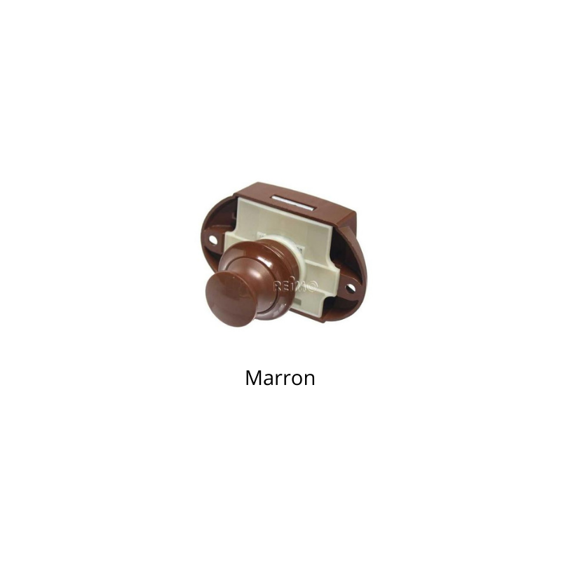 Serrure MPK Push Lock gris foncé | bouton poussoir MPK pour meuble ...