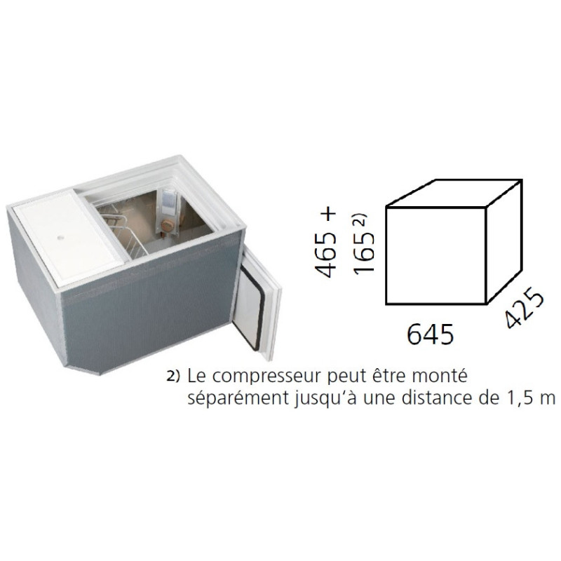 Built-In BI 53 F ISOTHERM - frigo bahut 12/24V pour bateau, van ...