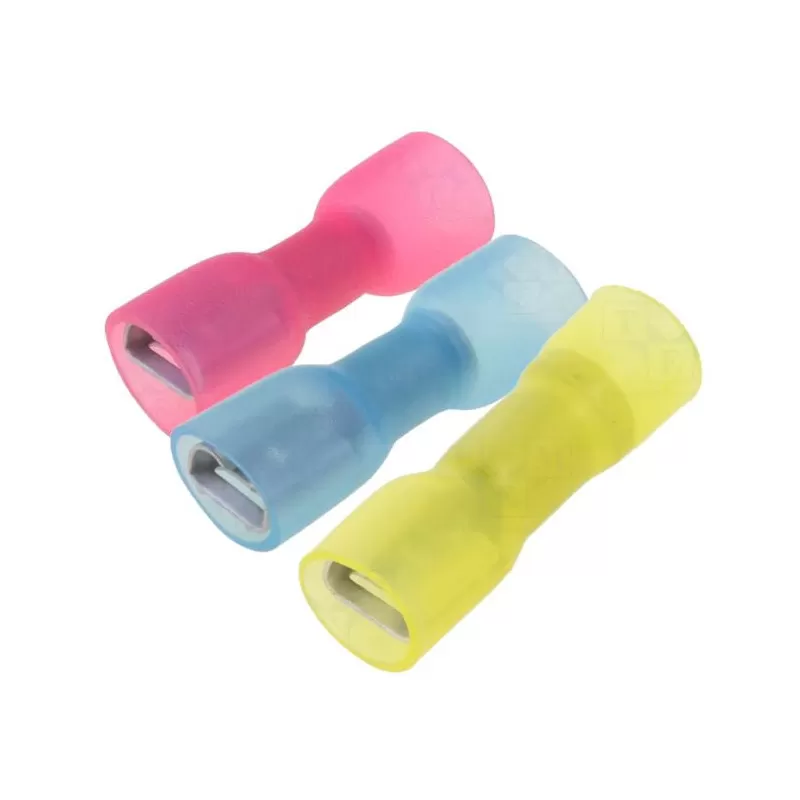 Cosse clips type Faston femelle 6,3 mm NINIGI isolé gaine ...