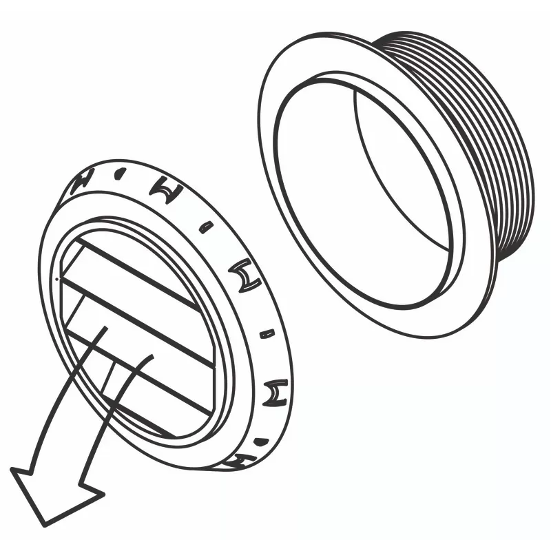 Sortie d'air WEBASTO Ø 60 mm | Accessoire chauffage a air pulsé bateau ...