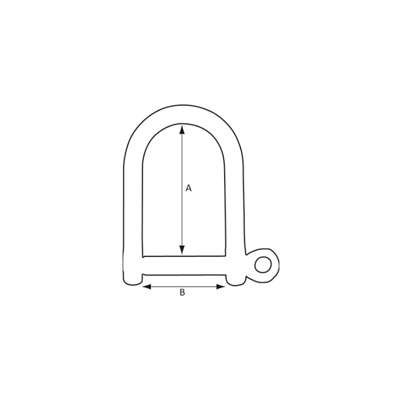 Manille droite Osculati en acier galva | Manille pour le mouillage du ...