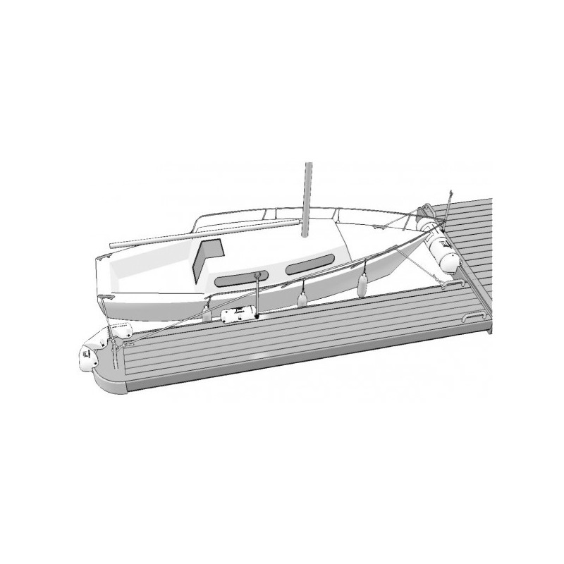 PLASTIMO défense de ponton BUMPER moussé 25 x 90 cm accessoire bateau