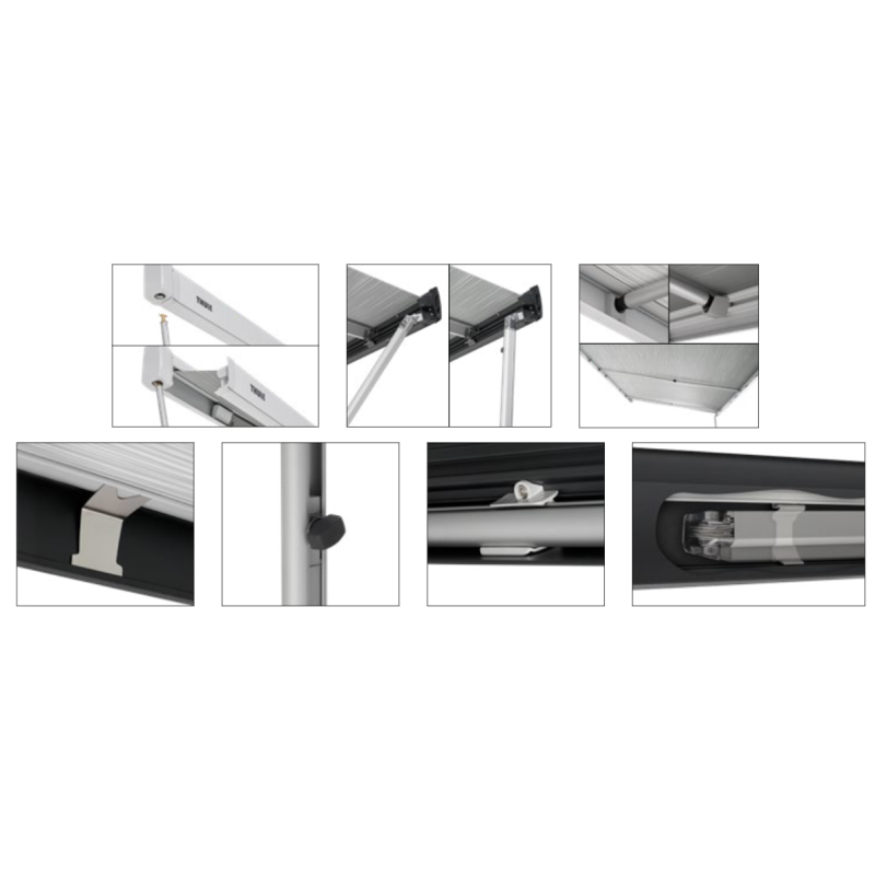 4200 260 cm THULE - store extérieur pour fourgon aménagé & camping-car ...