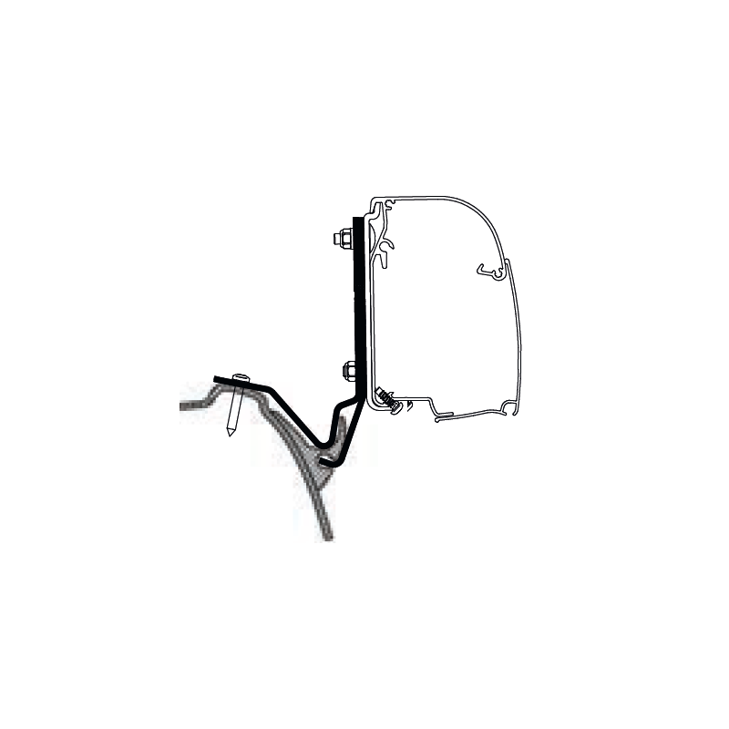 Adaptateur 4200 VW Westfalia Kepler One / Five / Six THULE - kit de ...
