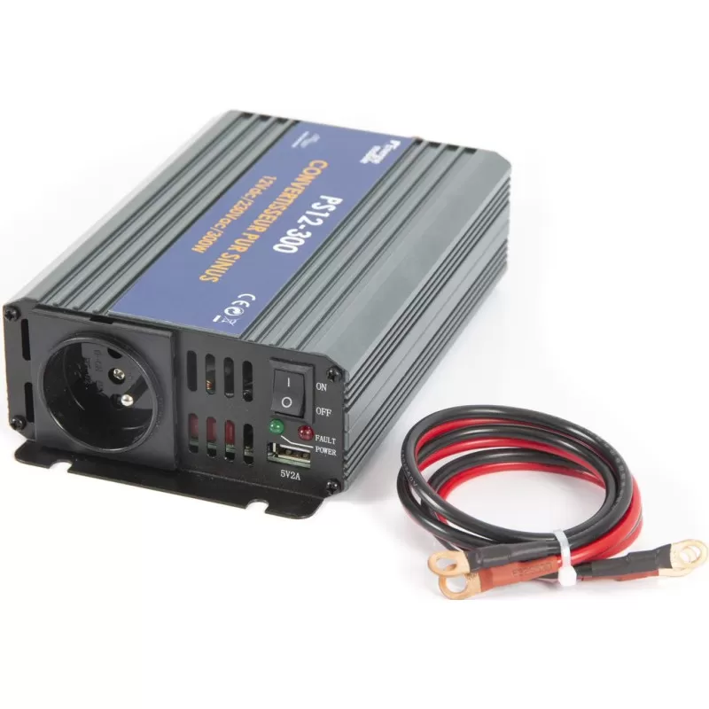 Convertisseur de tension 12-230V pur sin ultra compacte 300W ENERGIE ...