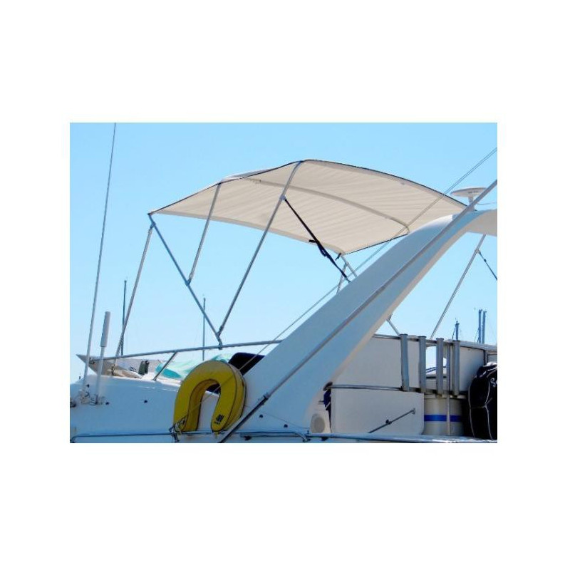 Bimini taud soleil inox bateau semi rigide MATC