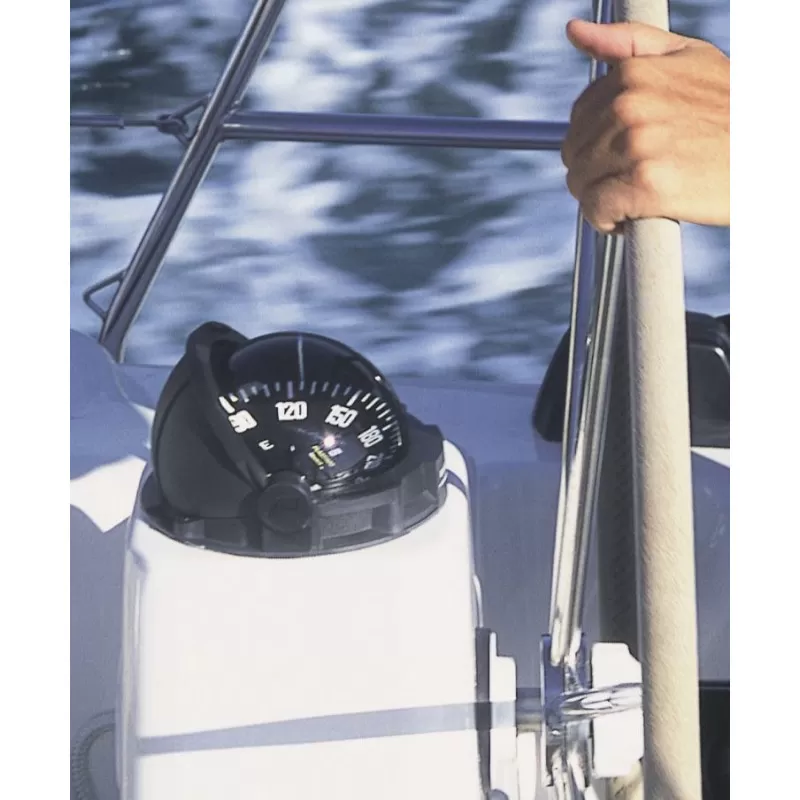 Olympic 135 sur fût PLASTIMO - Compas de route rose 135 mm pour voilier ...