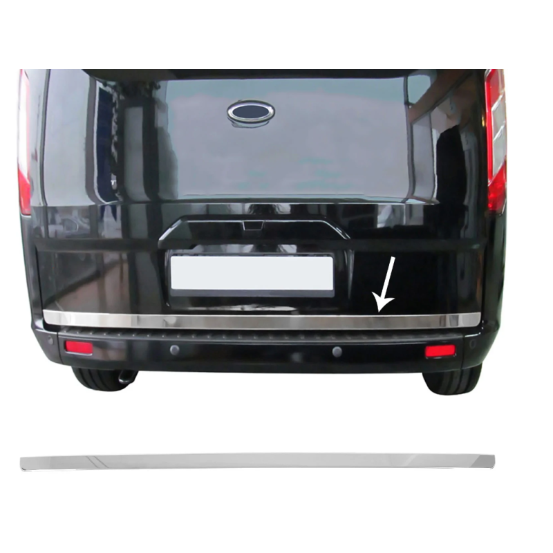 Protection de hayon inox Ford Transit Custom OMAC - Protection pare ...