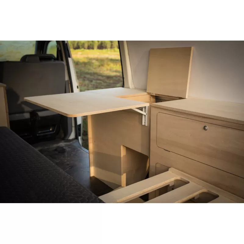 Meuble latéral avec table Trafic 3 SIMPLE VAN | Kit aménagement pour ...