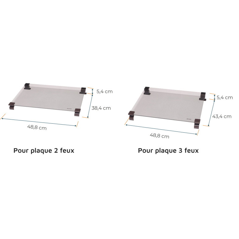 Couvercle en verre ENO - Accessoire plaque de cuisson cuisine mobile ...