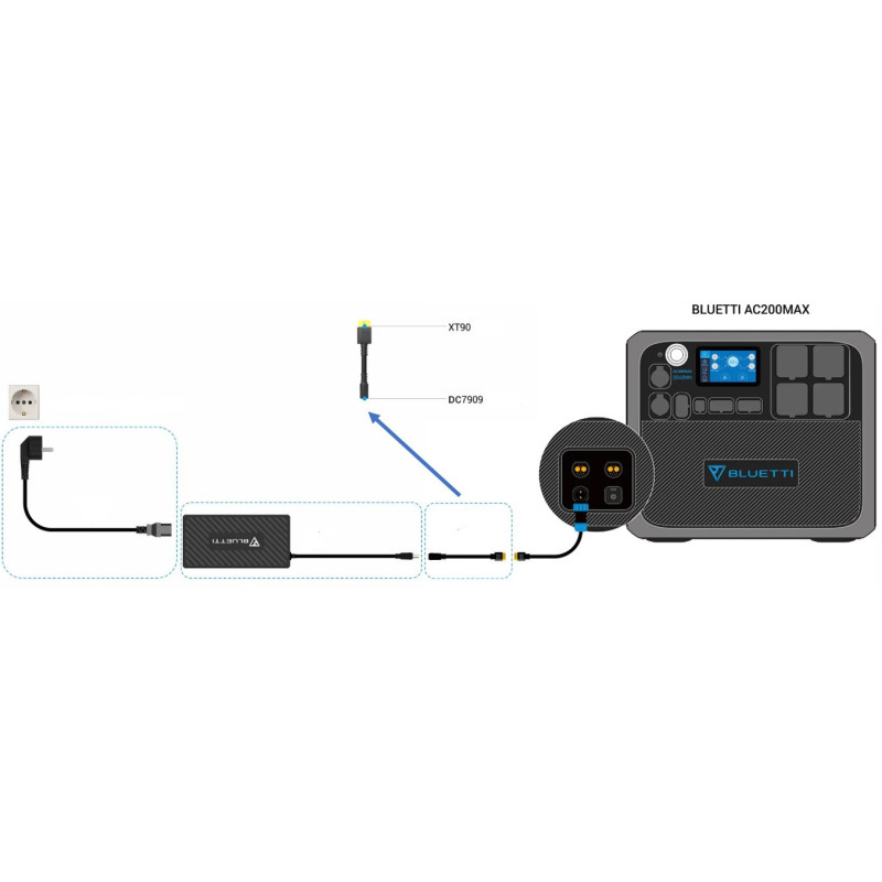 Câble XT90 / DC7909 BLUETTI - Accessoire pour batterie nomade van ...